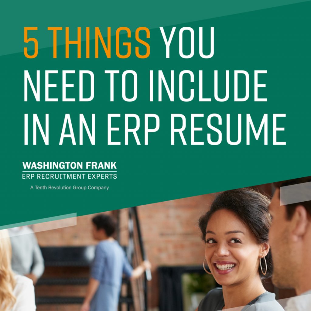 5 things you need in an ERP resume – Washington Frank CMS